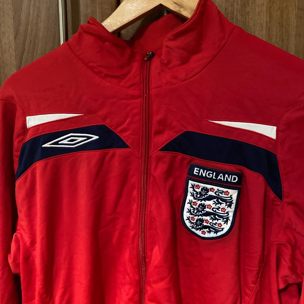 England Red Anthem Jacket - Umbro - Size L - Depop