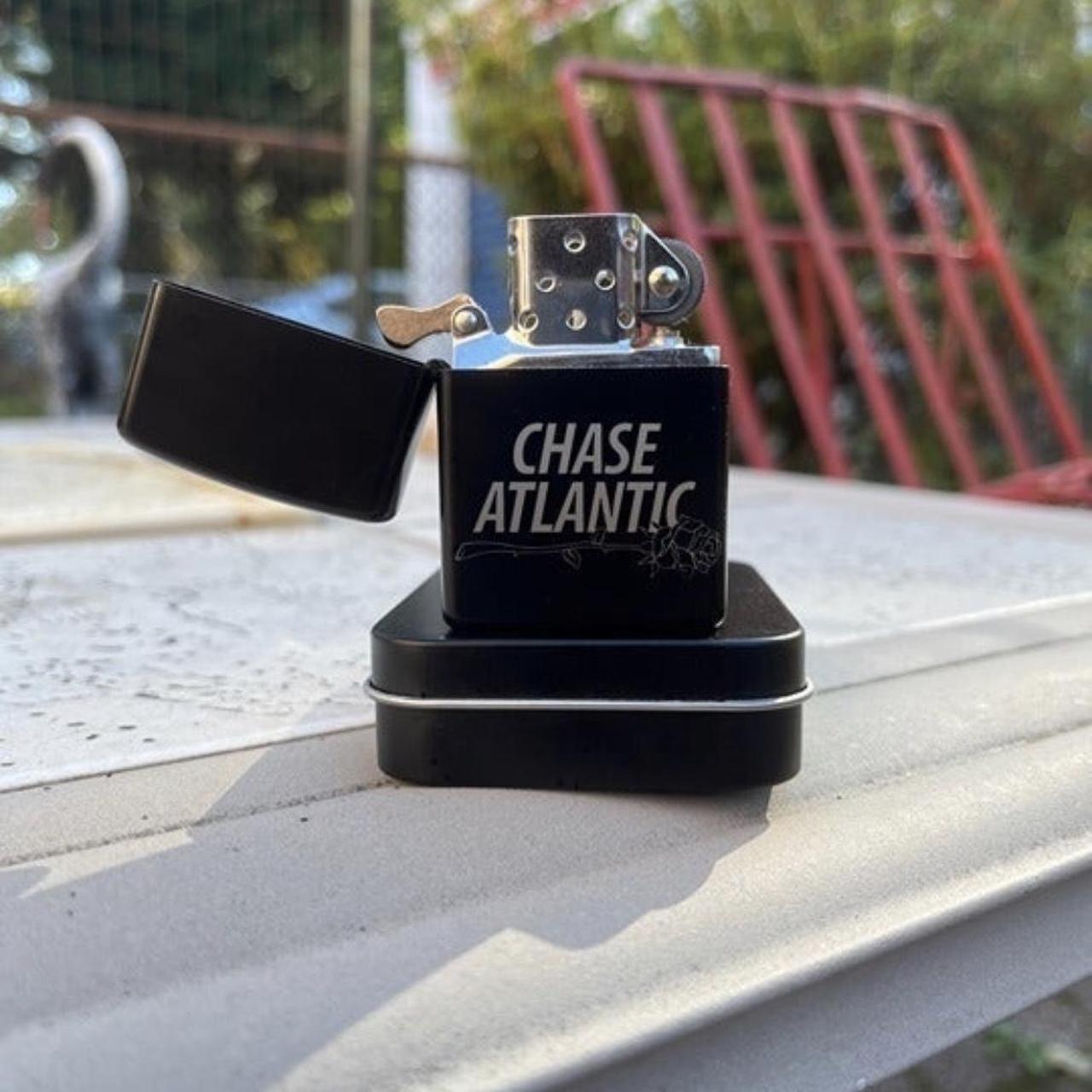 Chase Atlantic Laser Engraved Flip Top Lighter... - Depop