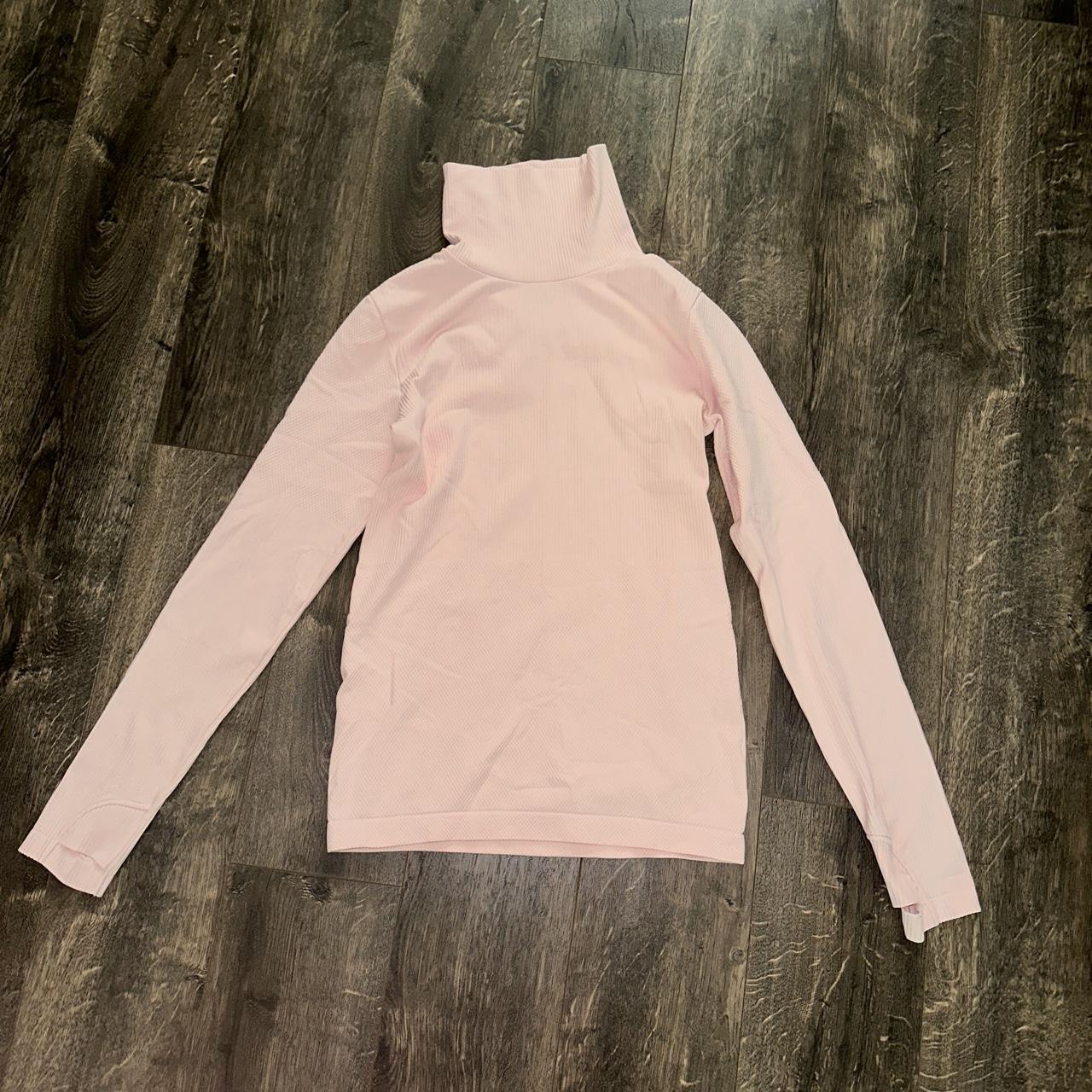 super cute athleta ribbed turtleneck long-sleeved... - Depop