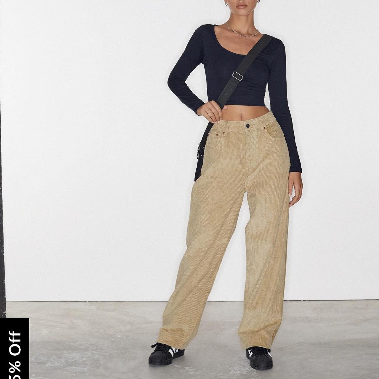 Motel Rocks Parallel Jeans in Cord Sand Never worn... - Depop