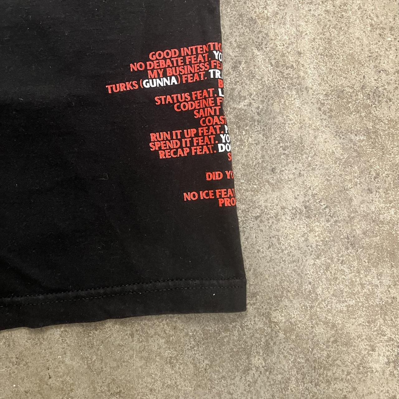 Vlone Nav Collab Good Intentions Black Graphic Tee... - Depop