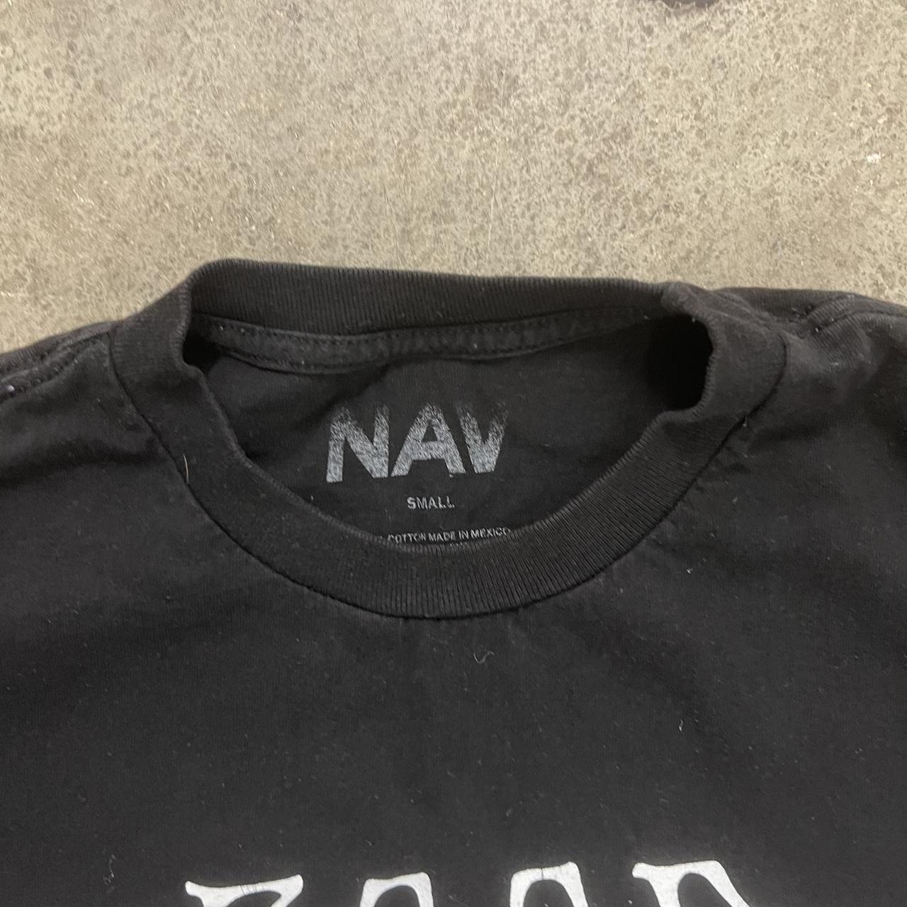 Vlone Nav Collab Good Intentions Black Graphic Tee... - Depop