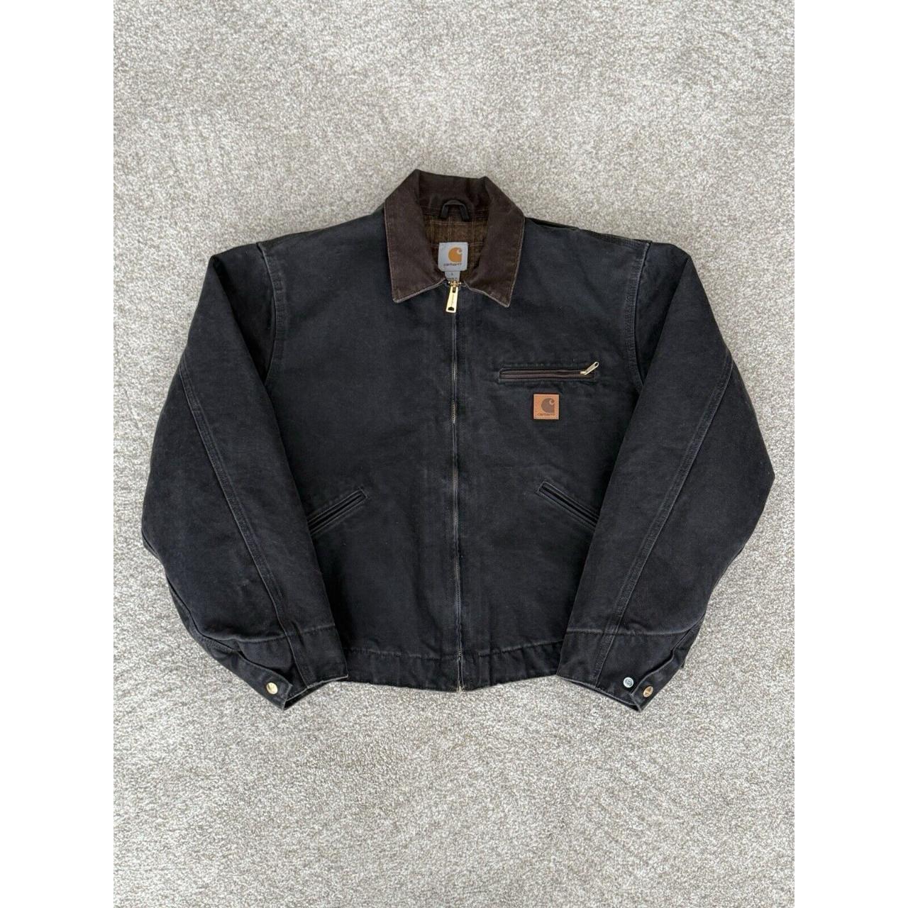 NWOT Carhartt Vintage Detroit LARGE jacket J97 BLK | Depop