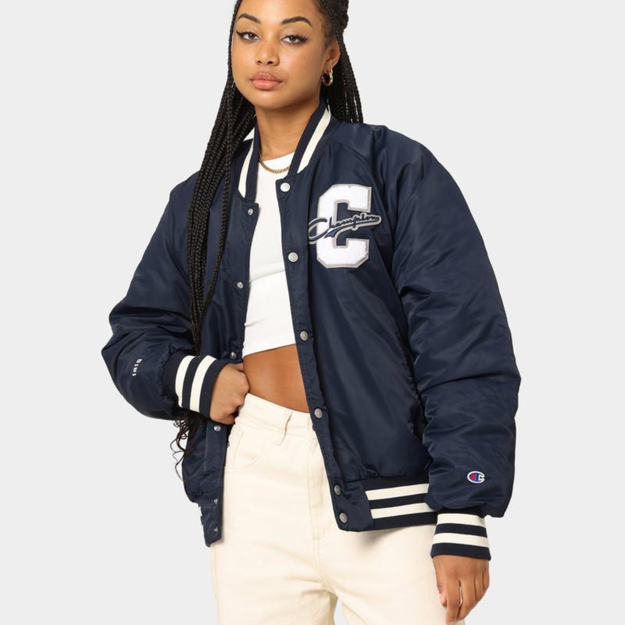 Champion Collegiate Heritage letterman jacket in... - Depop
