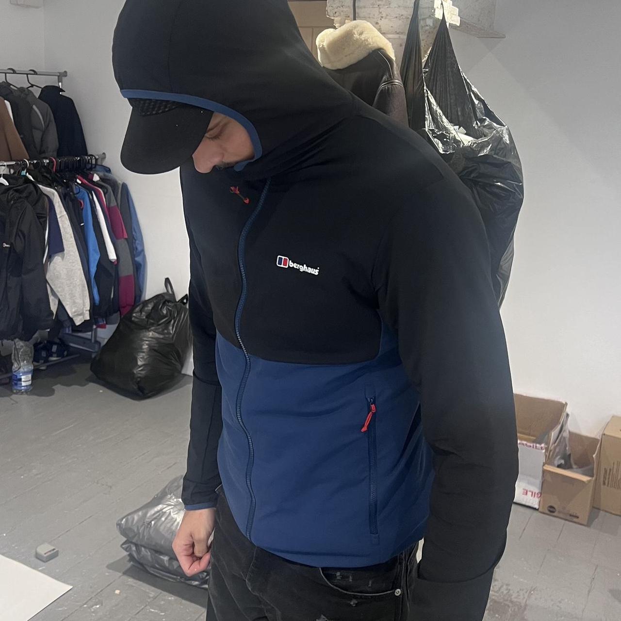 Berghaus “Theran” Softshell Lightweight Blue Hoodie... - Depop