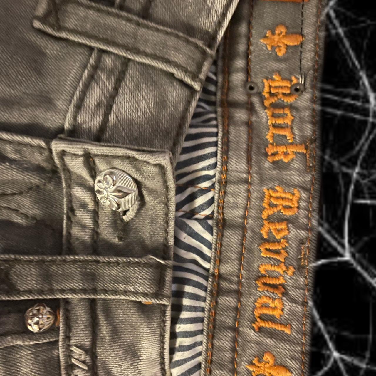 low waisted emo grey light washed jeans ... - Depop