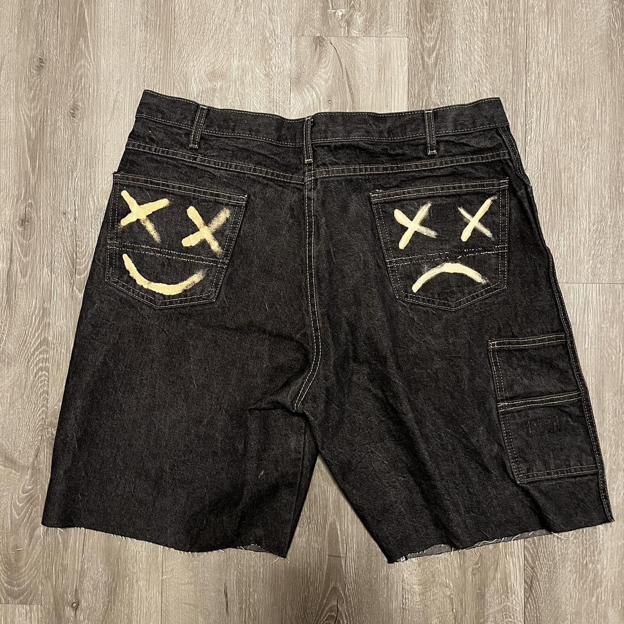 Dickies Jorts Smiley Faces - Size 38 I made these as... - Depop