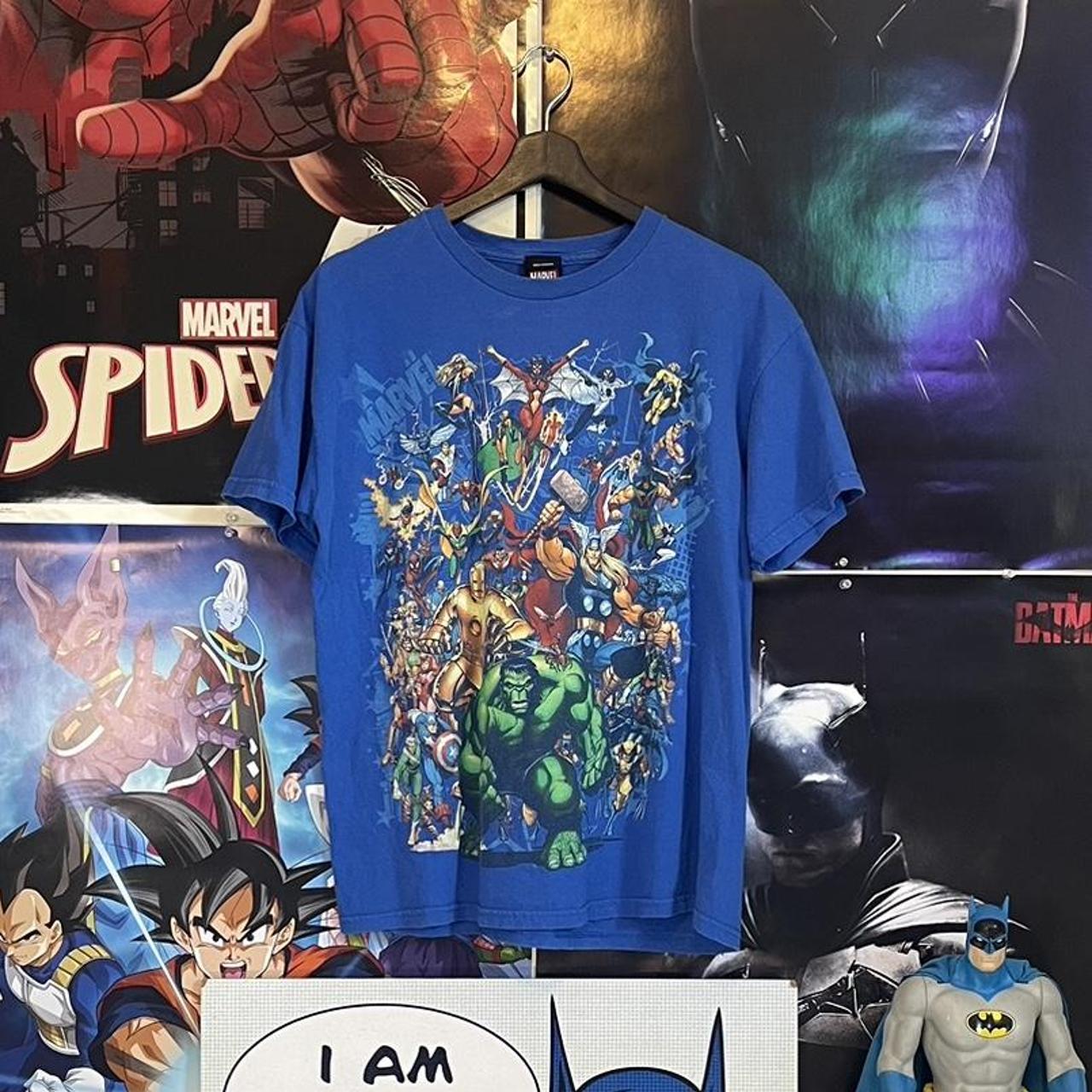 Mad Engine Men's Blue T-shirt | Depop