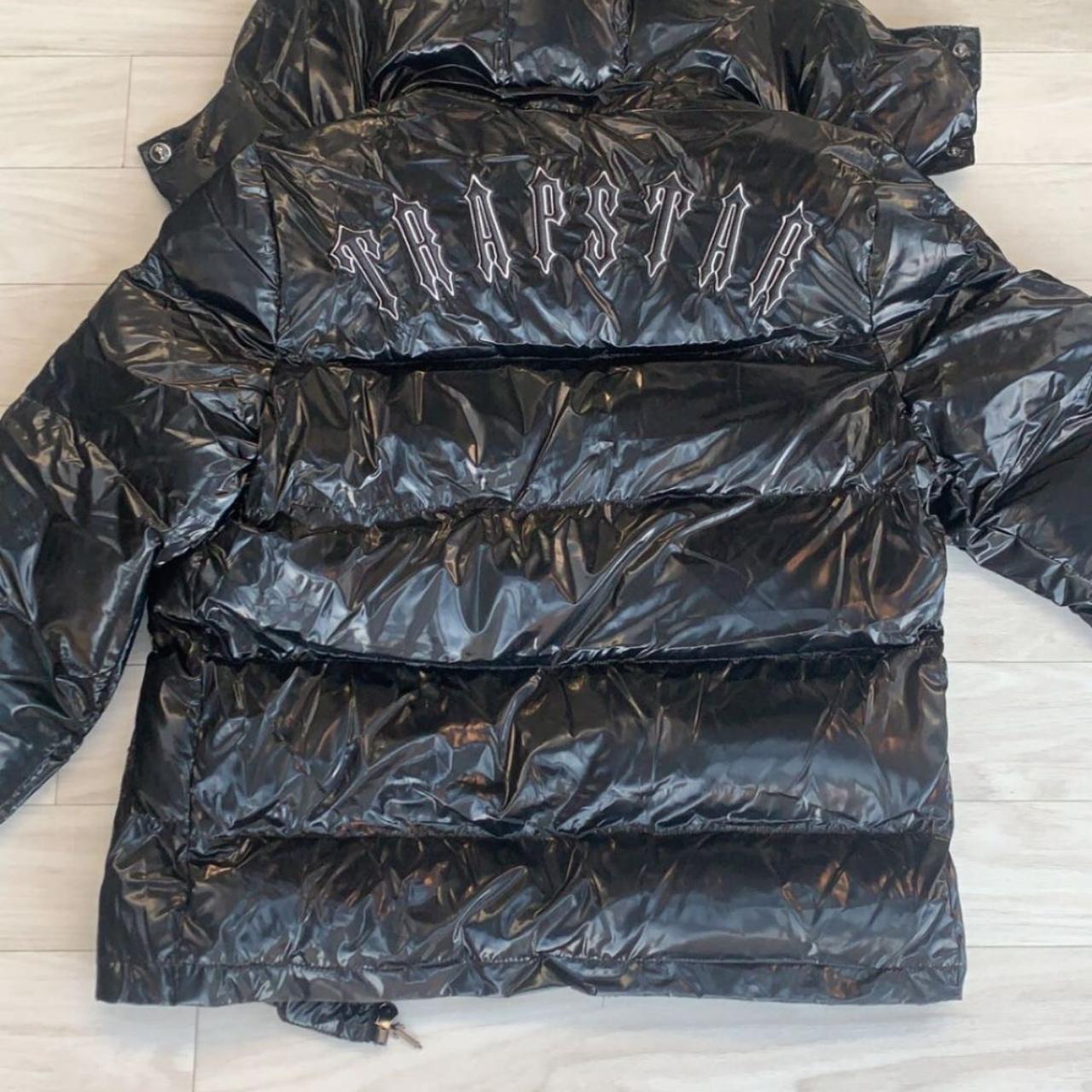 Trapstar Black Irongate Shiny Puffer Coat - Medium -... - Depop