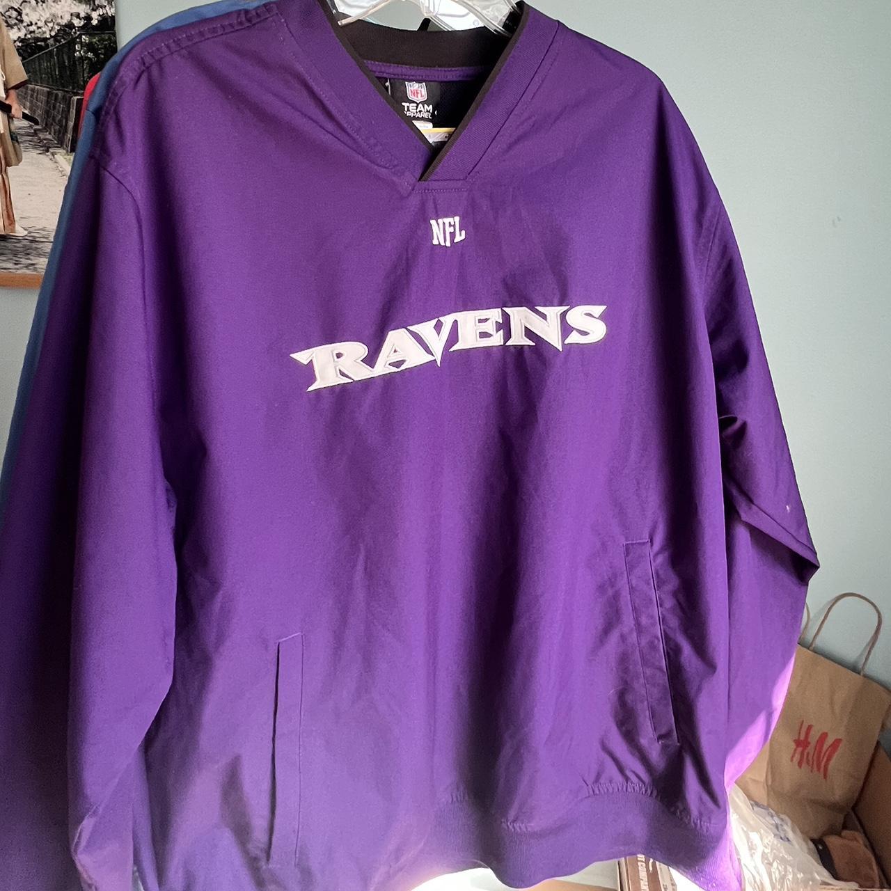 Nfl Baltimore Ravens V-Neck windbreaker pullover... - Depop