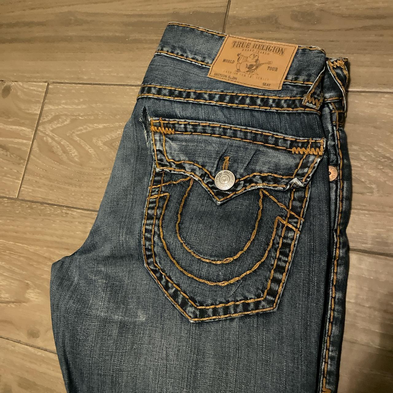 True religions jeans Slim W33 L33 Leg opening 9in - Depop