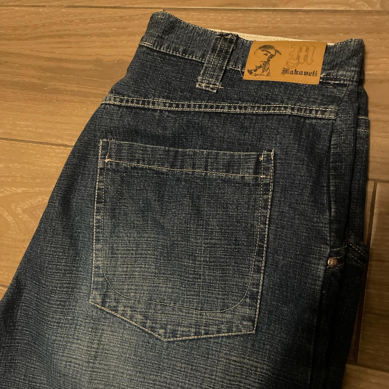 Makaveil Tupac jeans W40 L34 Leg opening... - Depop