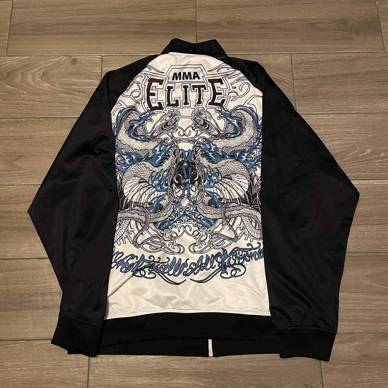 MMA Elite hoodie beautiful design on the back Size XL - Depop