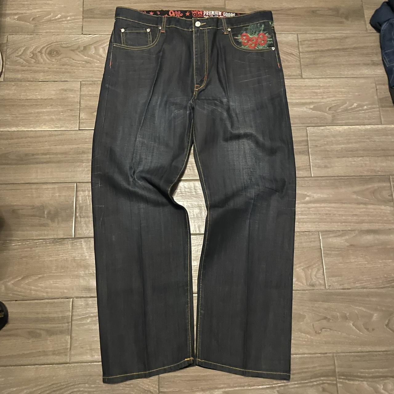 Gino Green Global jeans really detailed W42 L34 leg... - Depop