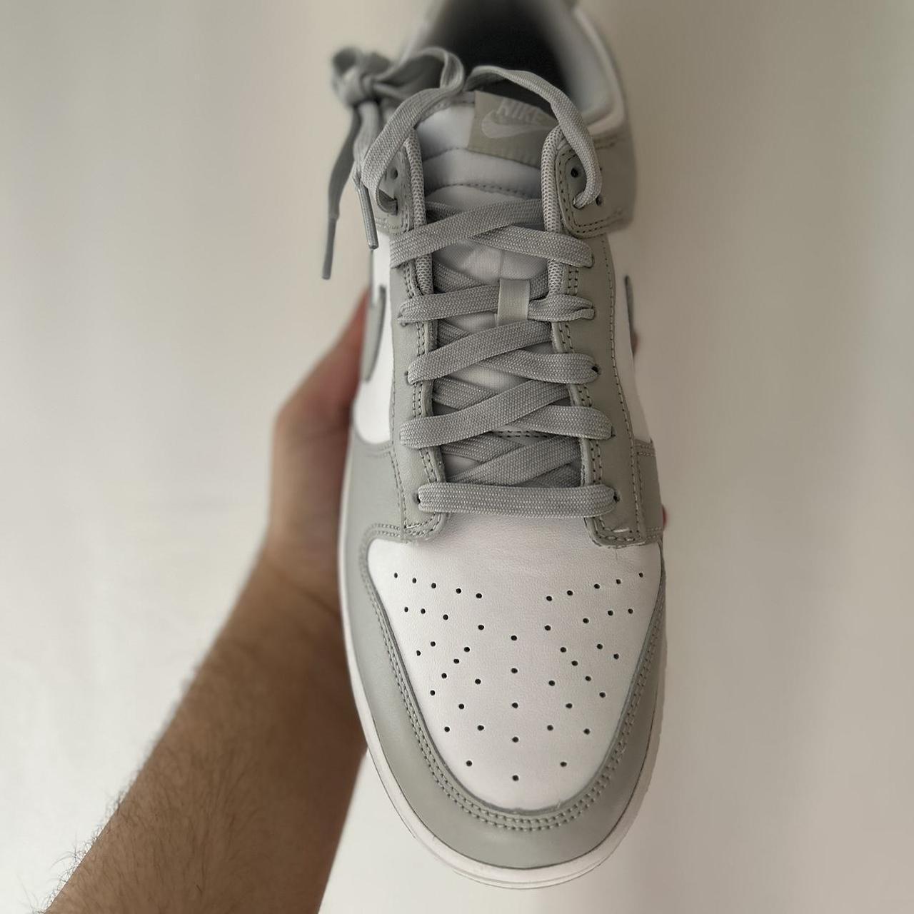 Nike Dunk Low Retro White / Grey Fog ⬜️⚪️ Size UK 11... - Depop