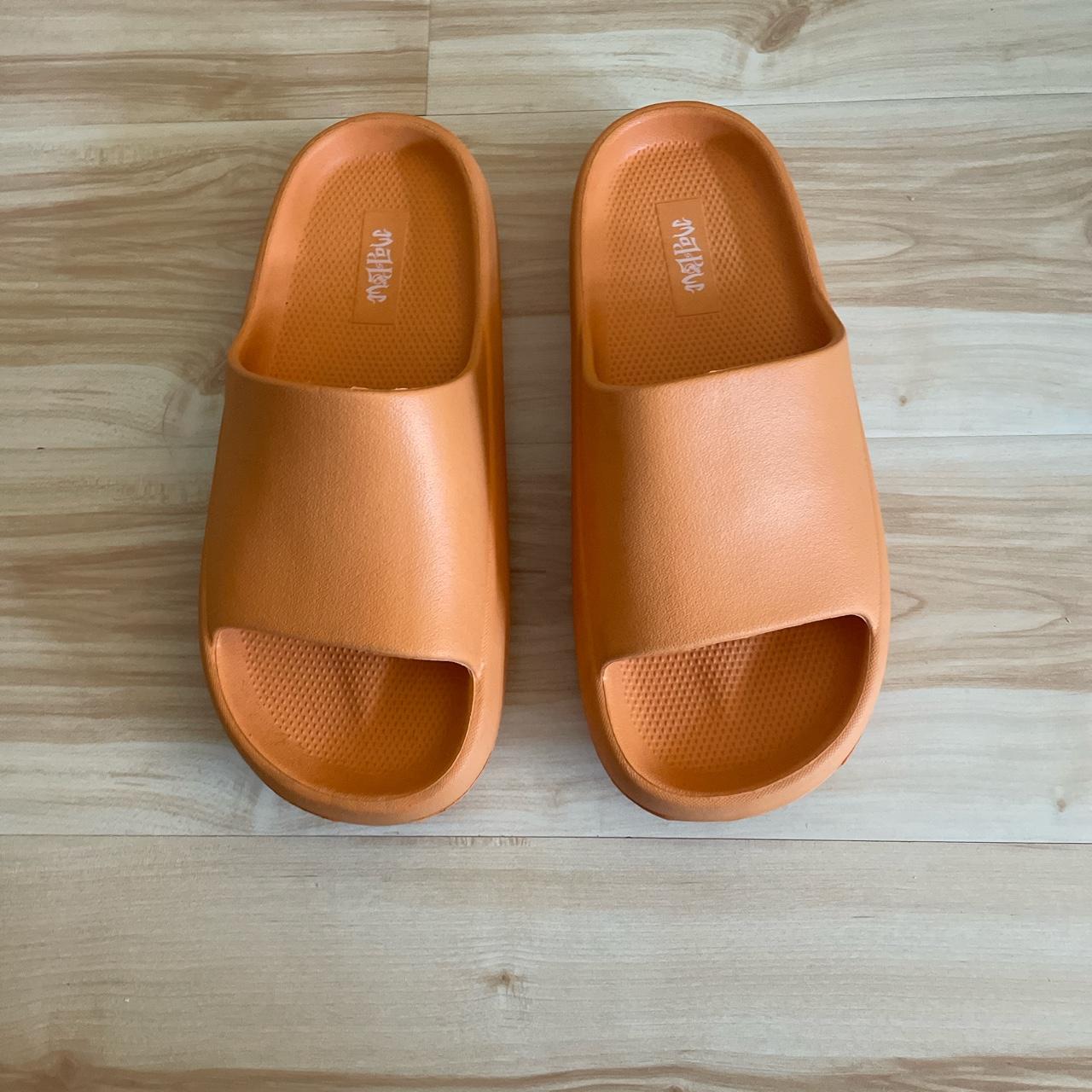 Target Women's Orange Slides | Depop