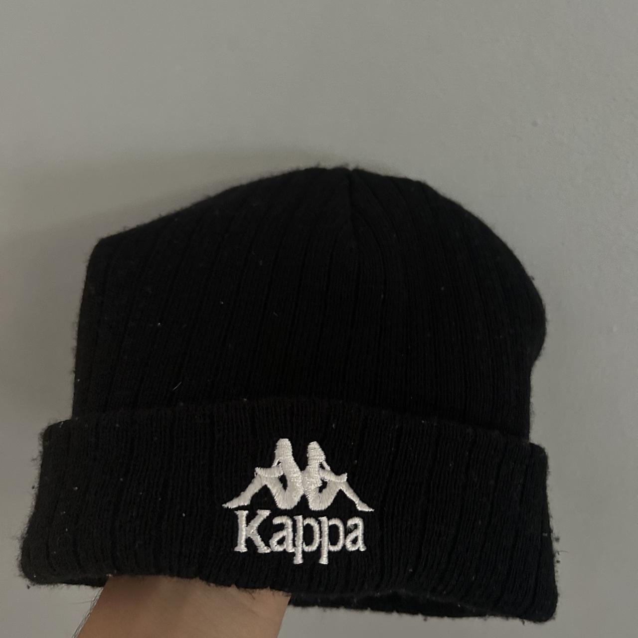 Kappa beanie • Black #kappa #vintage... - Depop