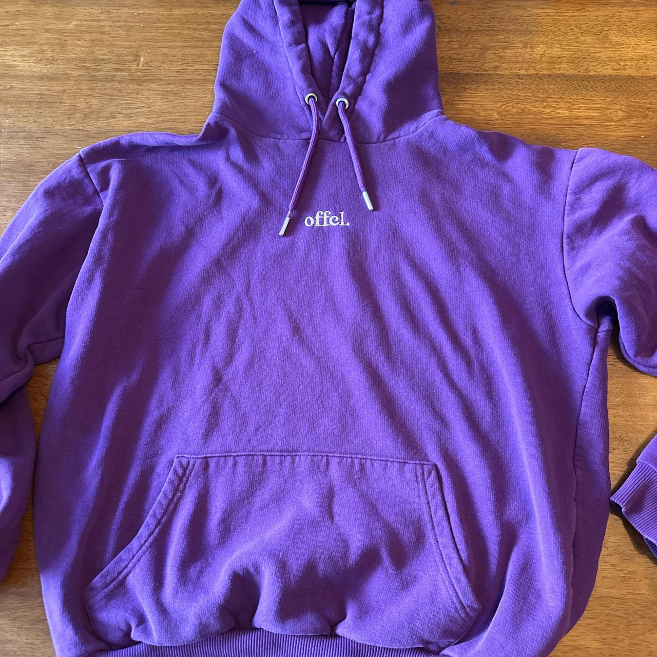 Boohoo Purple Offel. Hoodie Great Condition... - Depop