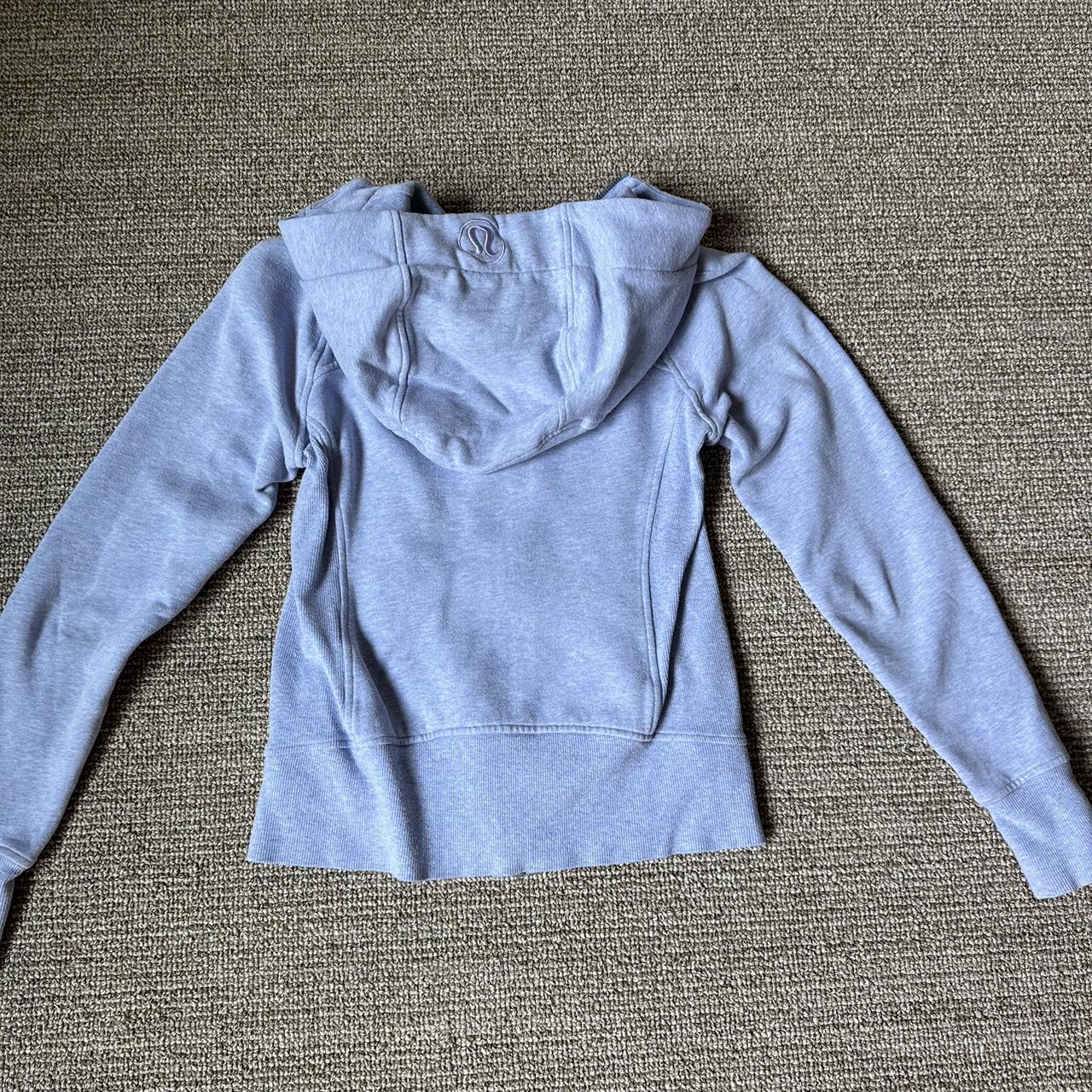 Lululemon periwinkle scuba hoodie Size 4 Small mark... - Depop