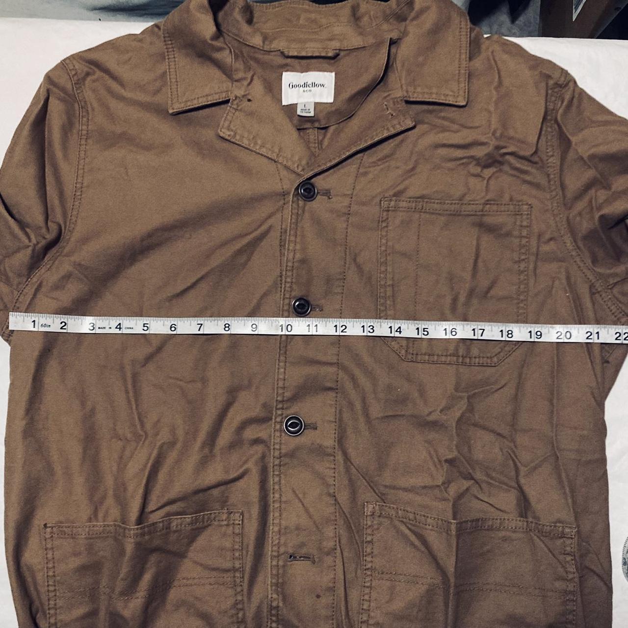 Goodfellow brown men’s work coat jacket. Size L.... - Depop