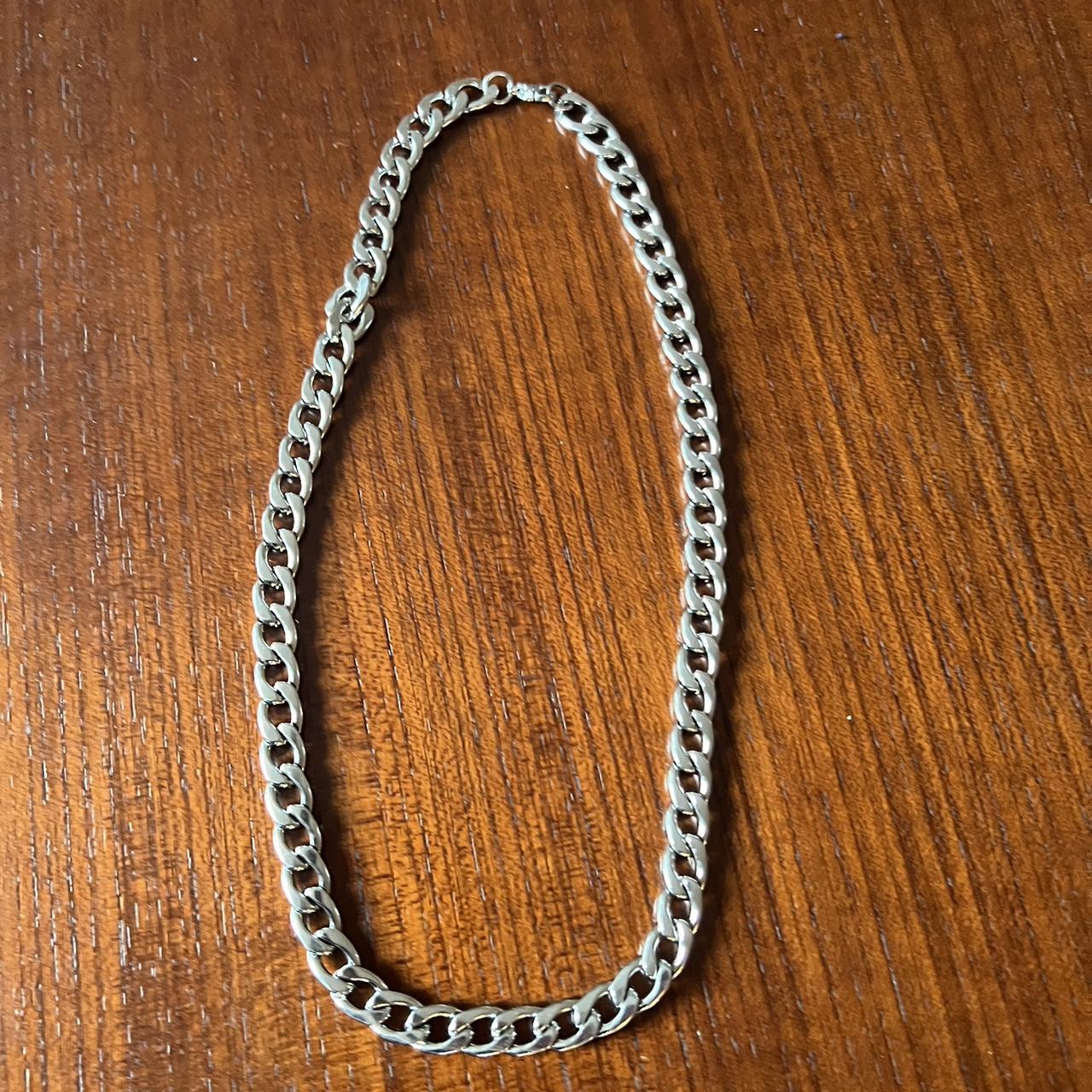 Men’s silver chain🩶 y2k chain. Silver chain. Chain... - Depop
