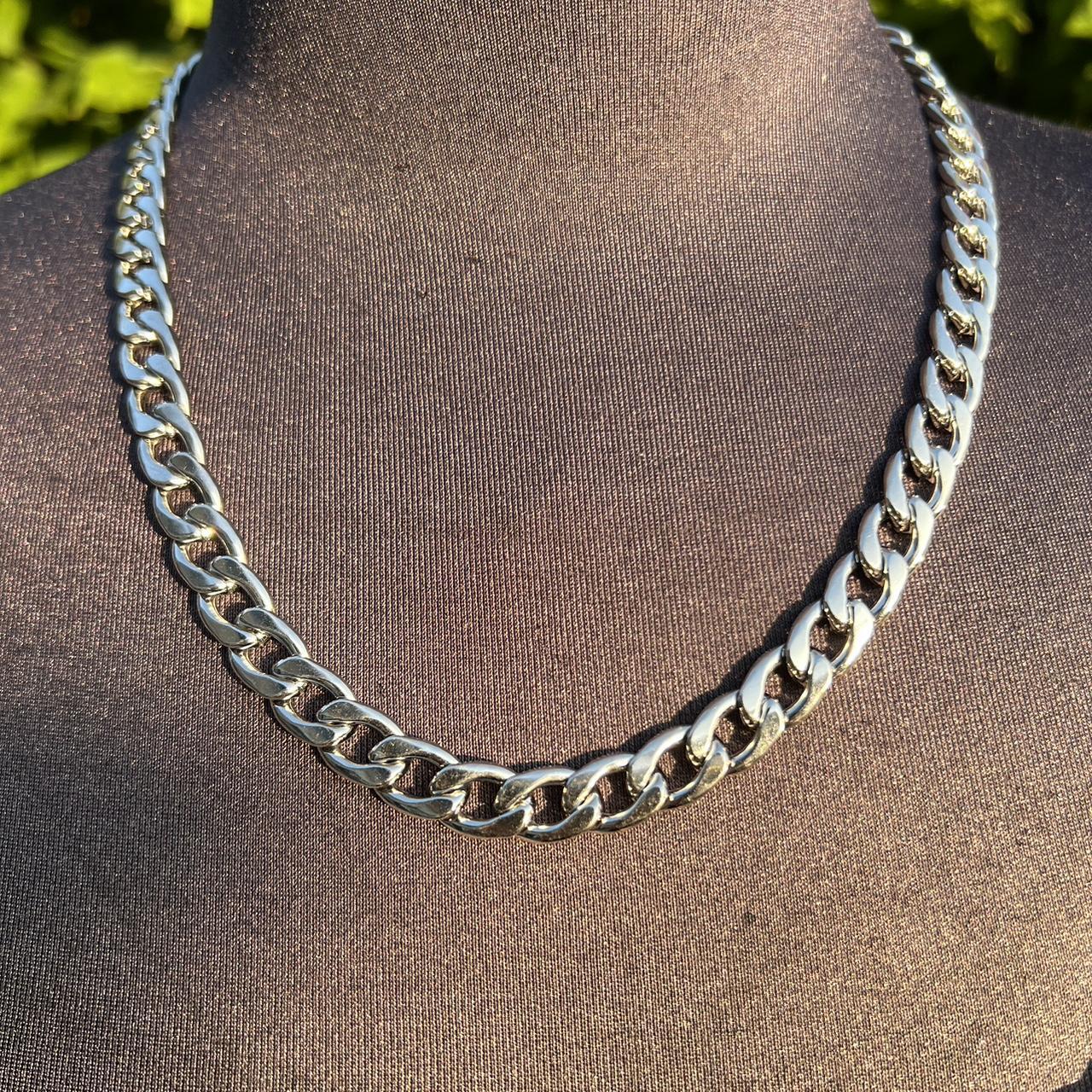 Men’s silver chain🩶 y2k chain. Silver chain. Chain... - Depop