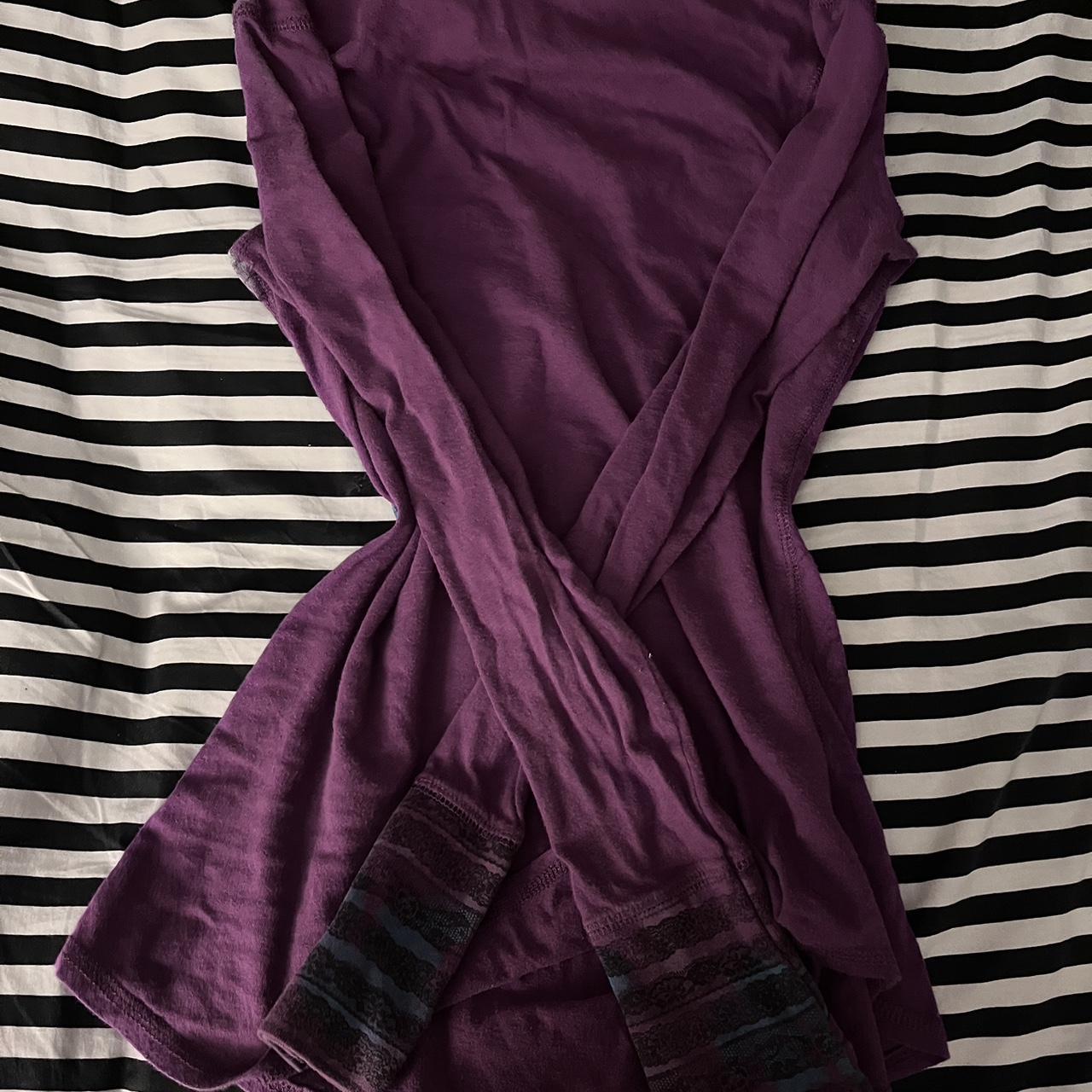 Gyaru 2000s grunge emo affliction like long sleeve... - Depop