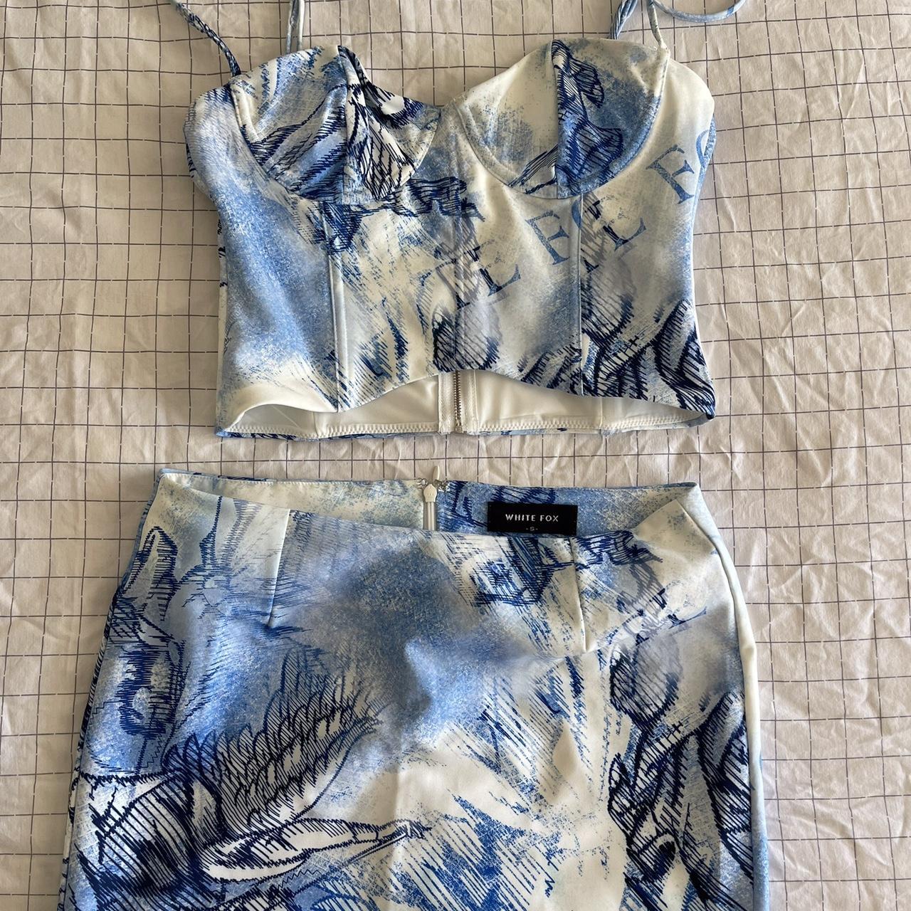 White fox top only Small (corset) Worn once... - Depop