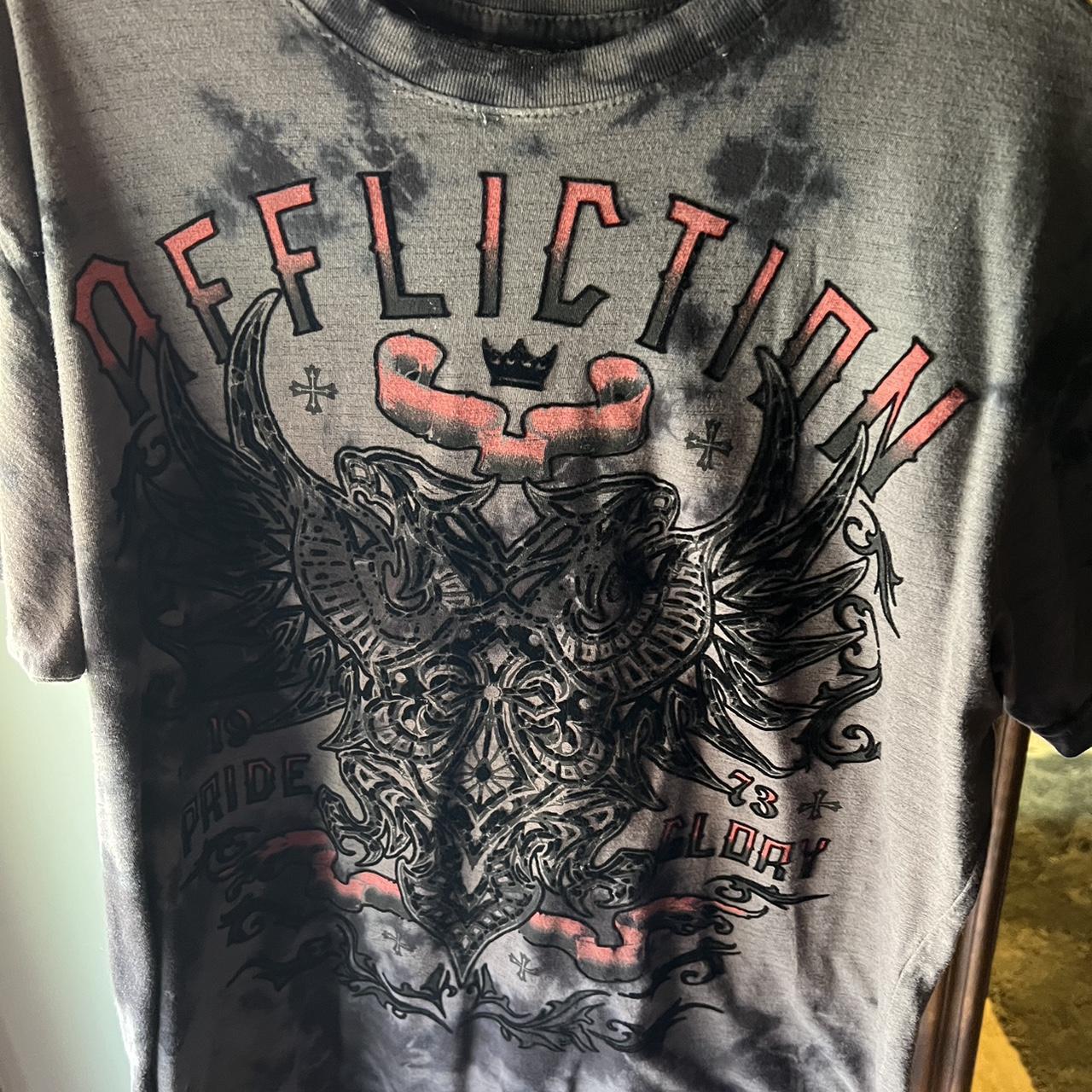 This affliction shirt was purchased for 65$ and is... - Depop