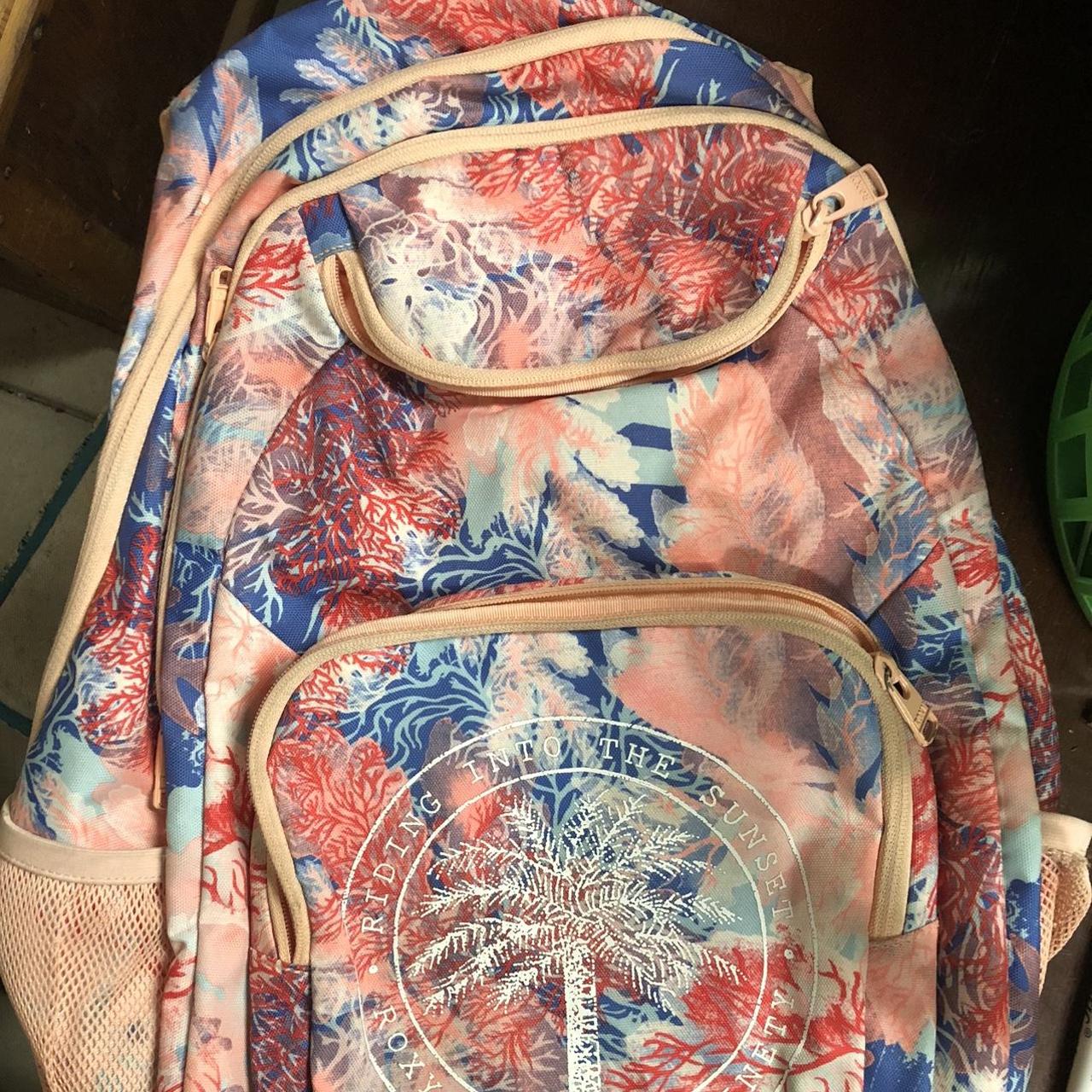 Coral Reef design Backpack In great shape, super... - Depop