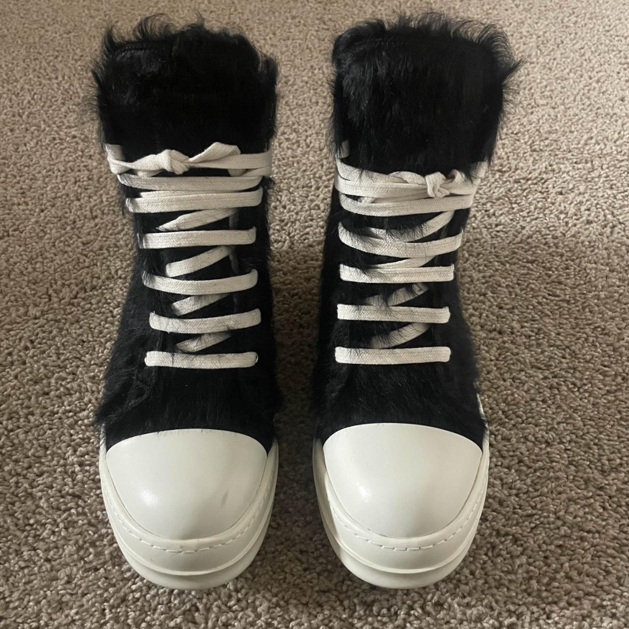 Rick Owen Pony Fur Ramones Worn But Great... | Depop