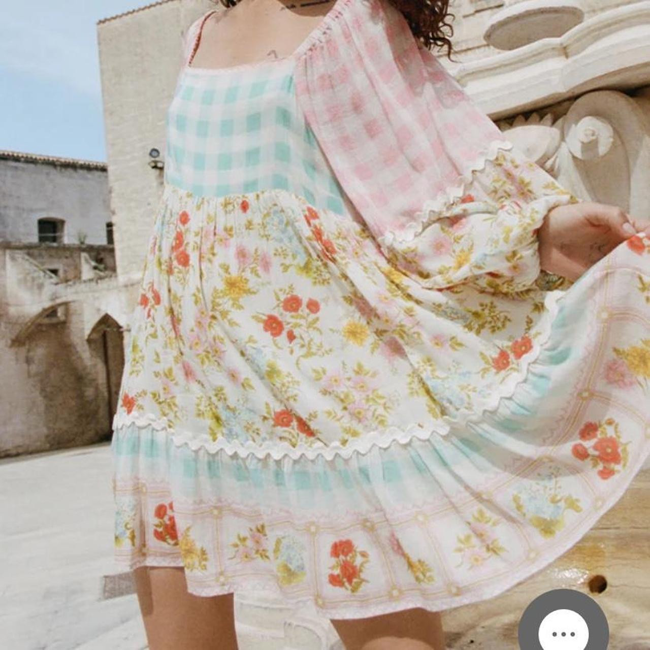 Spell floral tunic mini XL. Brand new never worn... - Depop