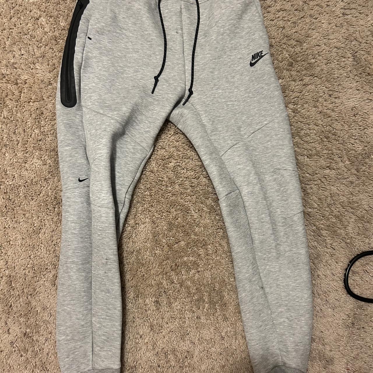 Size medium Nike tech grey pants | Depop
