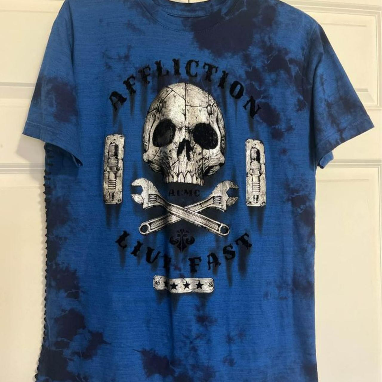 affliction t shirt m - Depop