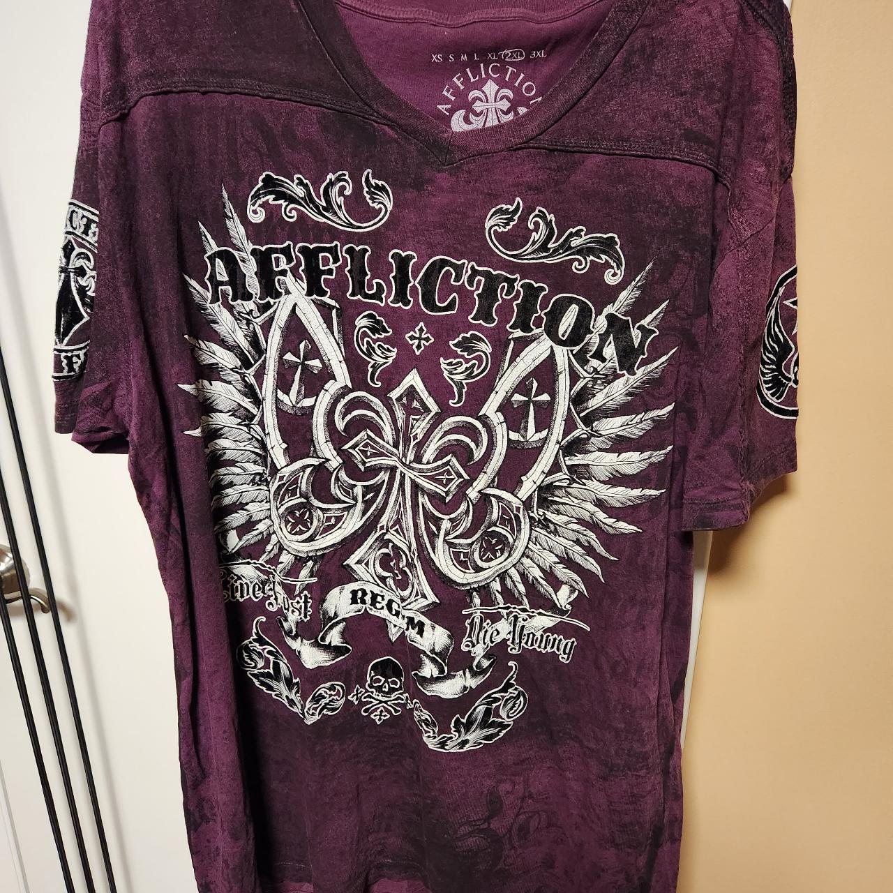 Affliction Men's T-shirt | Depop