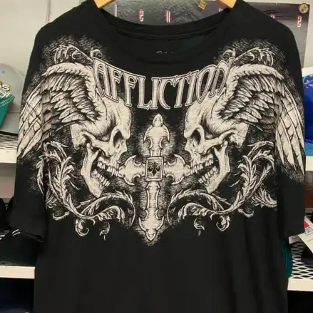 Affliction Men's T-shirt | Depop