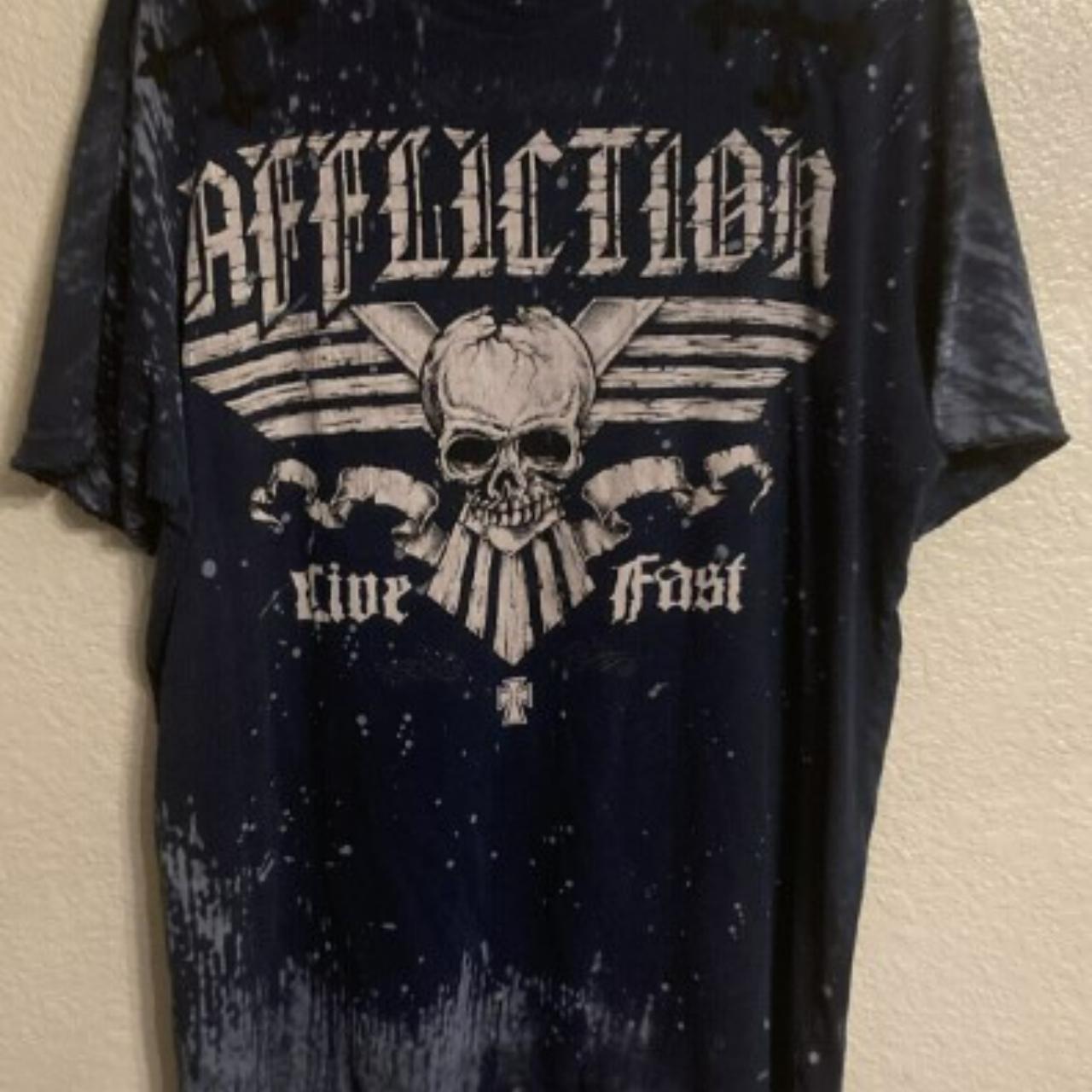Cool vintage Affliction XL With Custom Embroidery - Depop