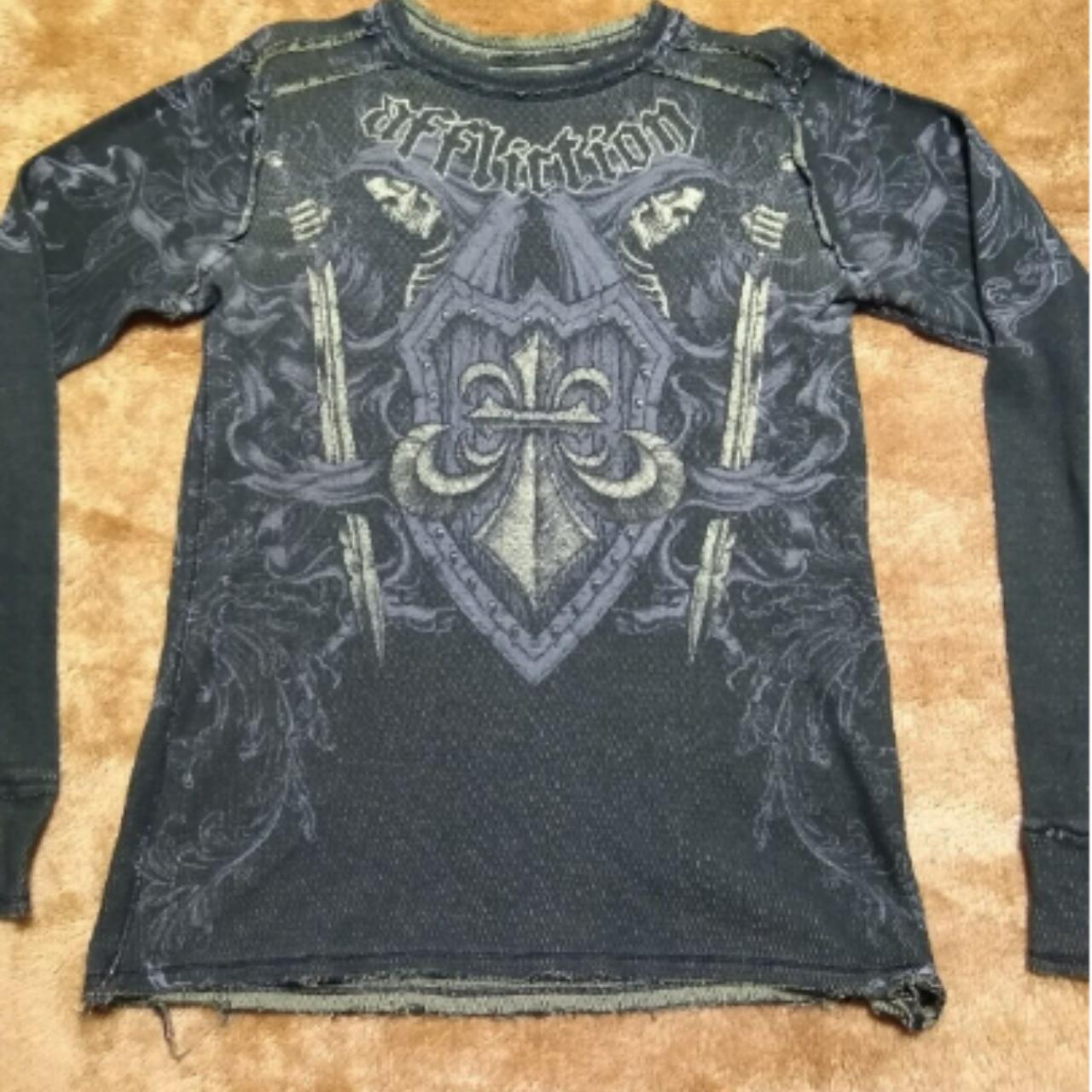 Affliction Men's Sweatshirt | Depop