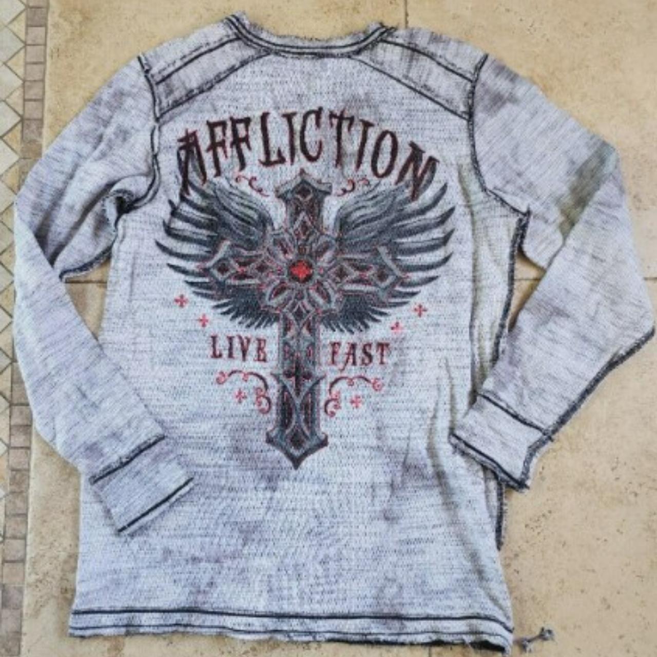 Affliction Live fast XL Thermal 3046655532 - Depop