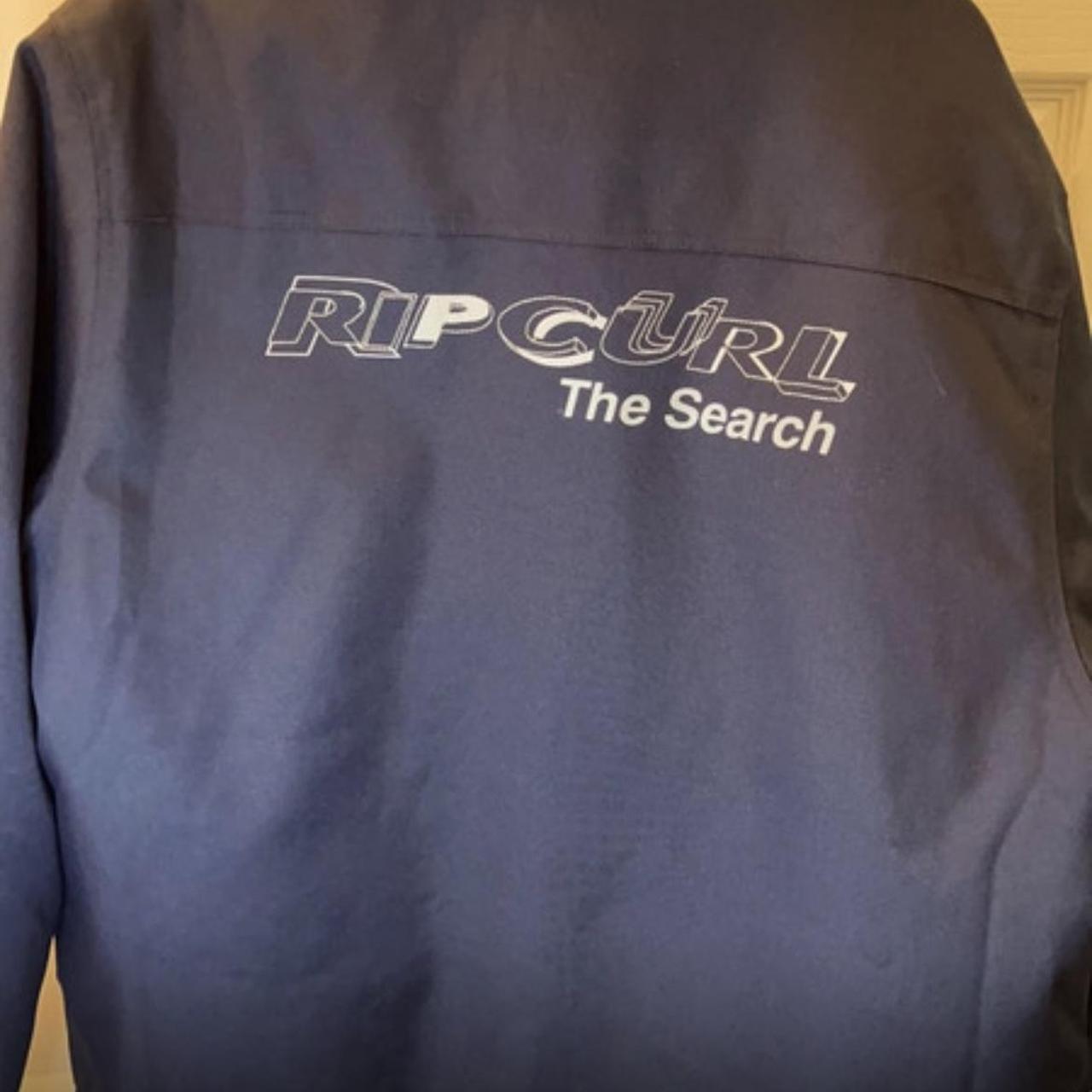 Rip Curl Men's Blue and Navy Coat | Depop
