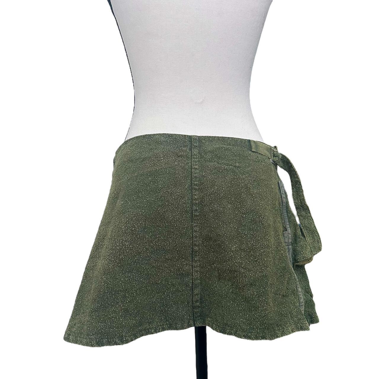 El Rodeo Japanese brand green military mini skirt... | Depop