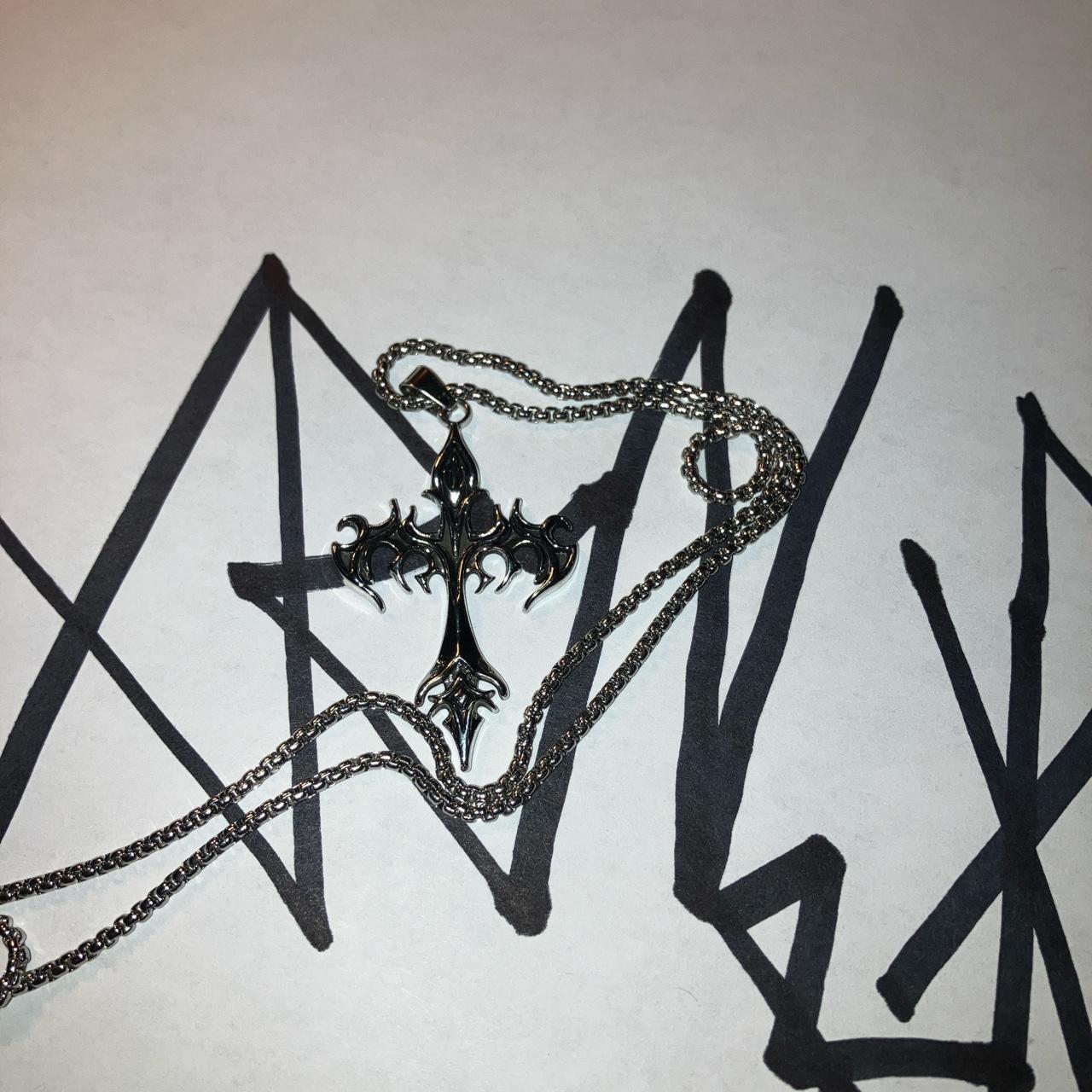 super dope cross necklace - pendant is a super dope... - Depop