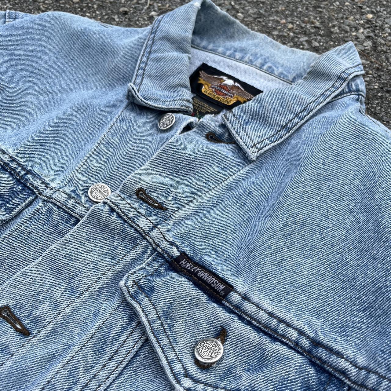 Harley Davidson denim jacket - Depop
