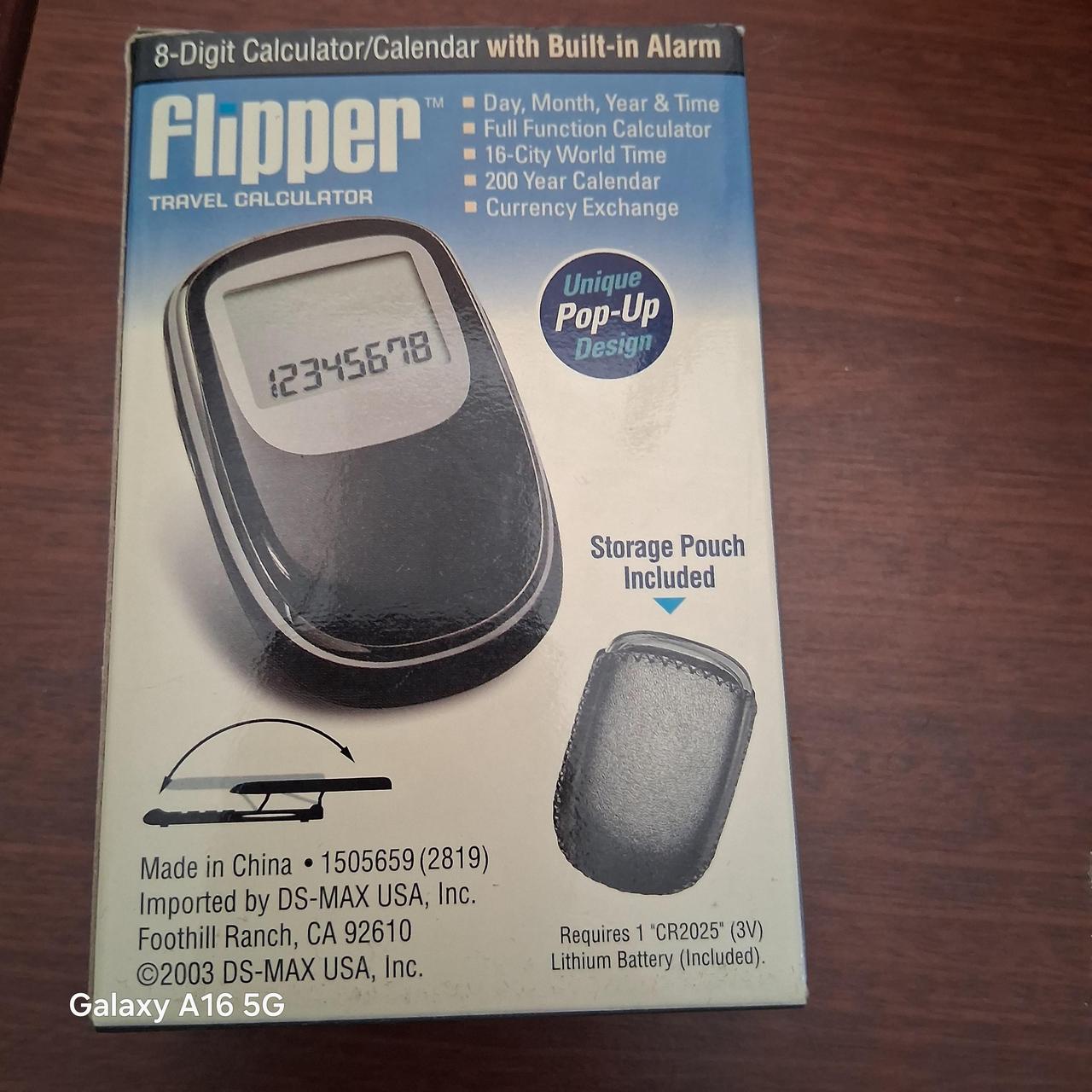 Rare vintage 90s Flipper with built-in alarm clock,... | Depop