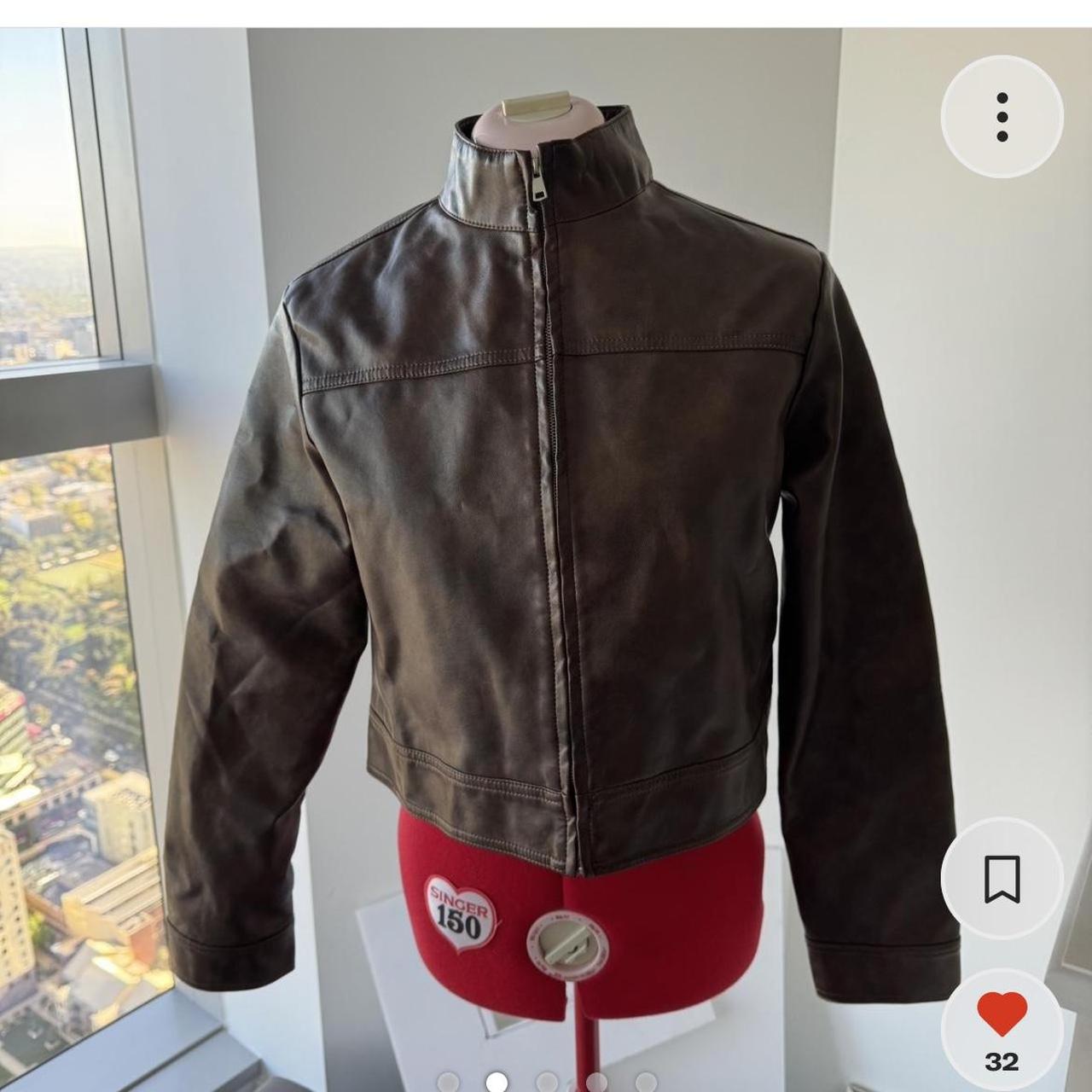 REPOP. Tiger Mist - Kellana faux leather Jacket... - Depop