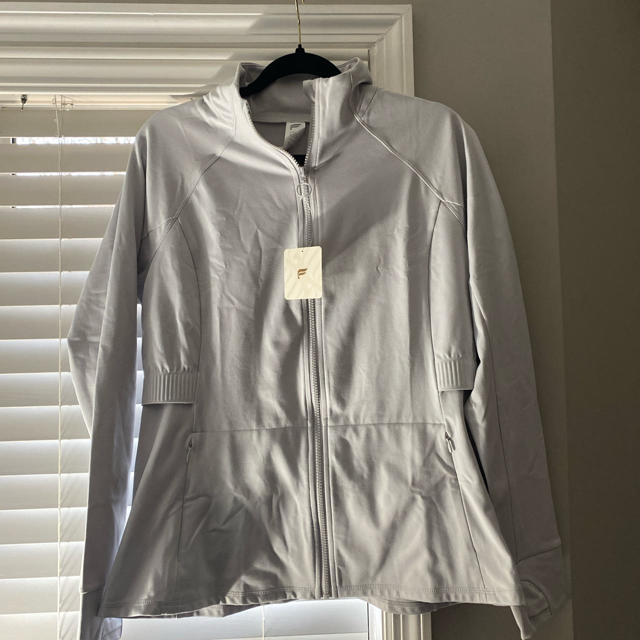 Fabletics Women's Grey Jacket | Depop