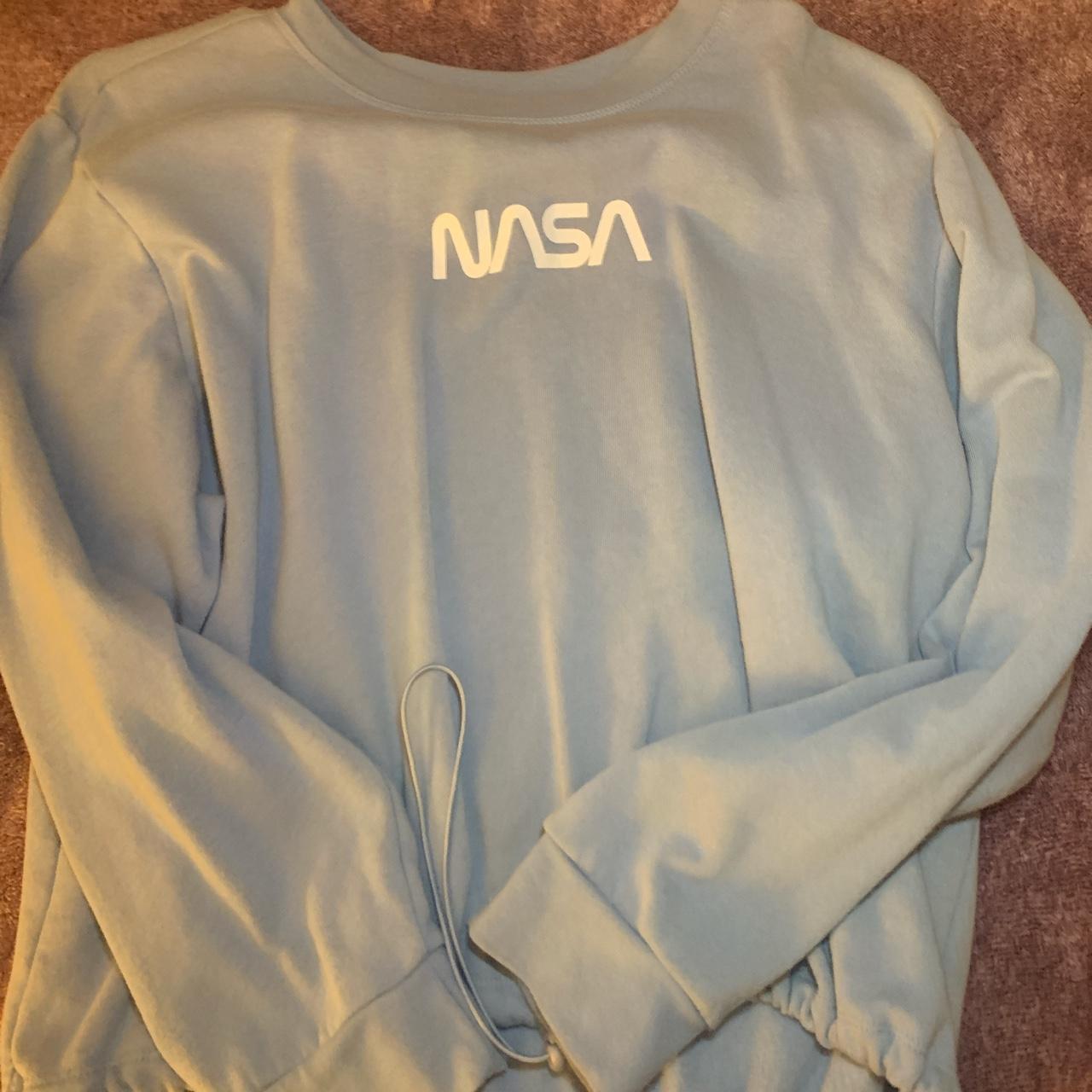 woman’s super cute NASA drawstring/long sleeve... - Depop