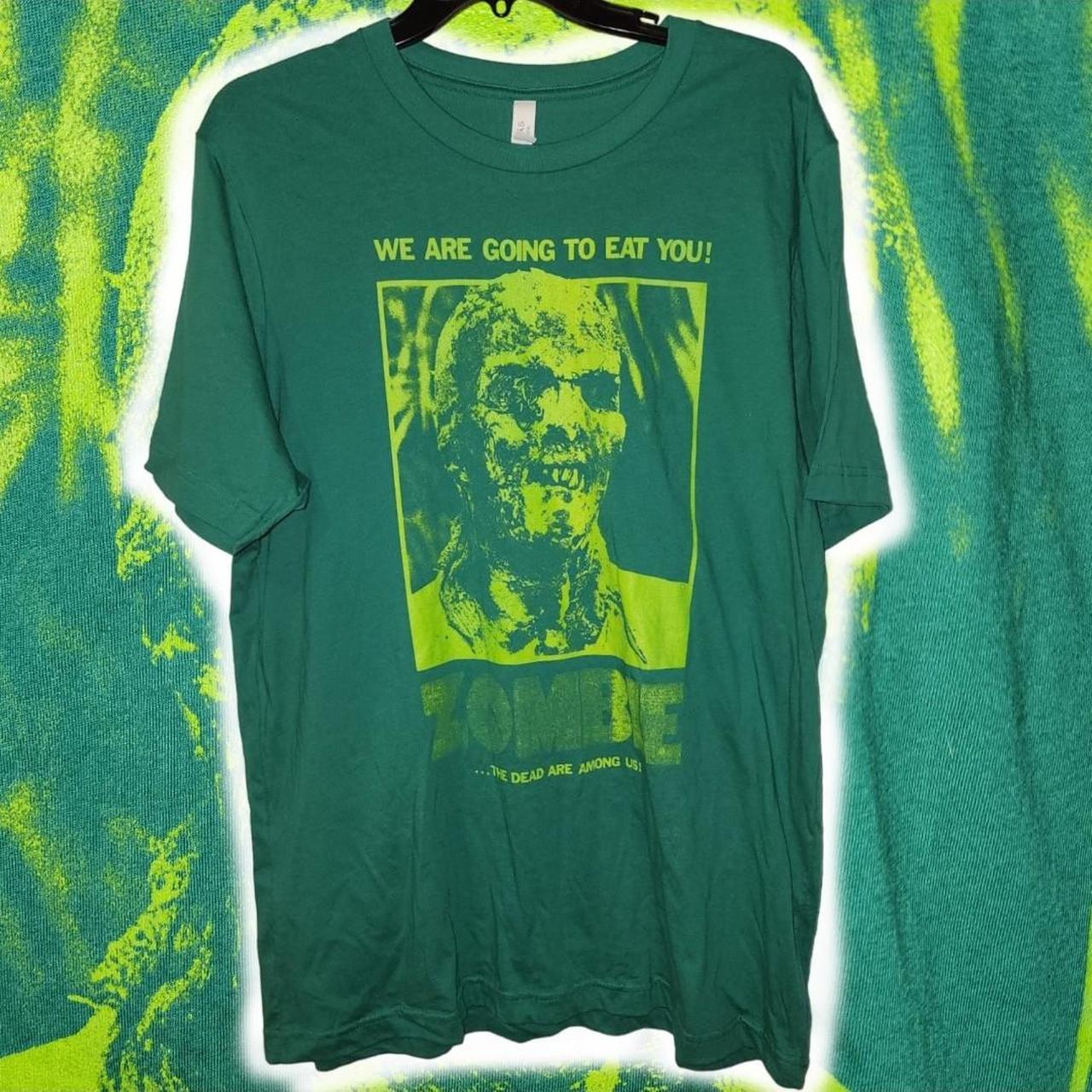 Zombie Horror Movie Spooky Halloween Scary Shirt New... - Depop