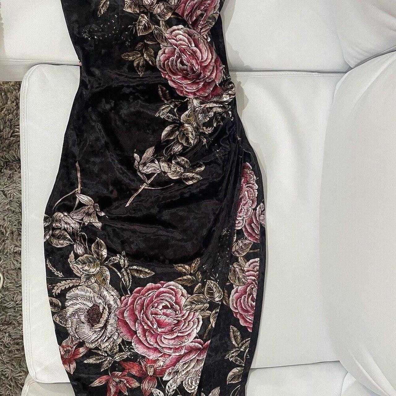 Boohoo Floral Dress With Front Slit- Size 8 #dresses... - Depop
