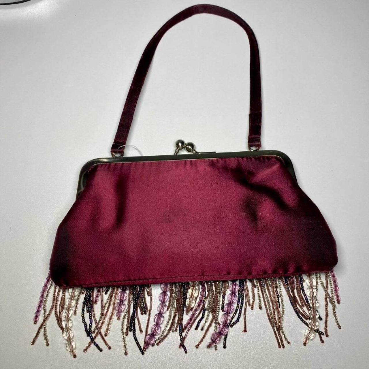 NWT Magid vintage purple beaded clutch purse 4” x... - Depop